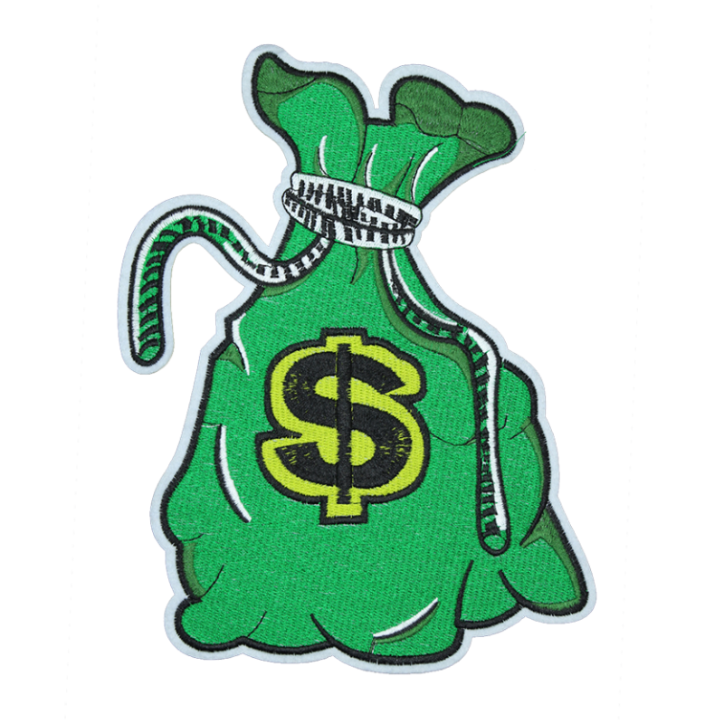 Money Bag Patch (Large/Embroidery) - American HTV Crafts Arlington