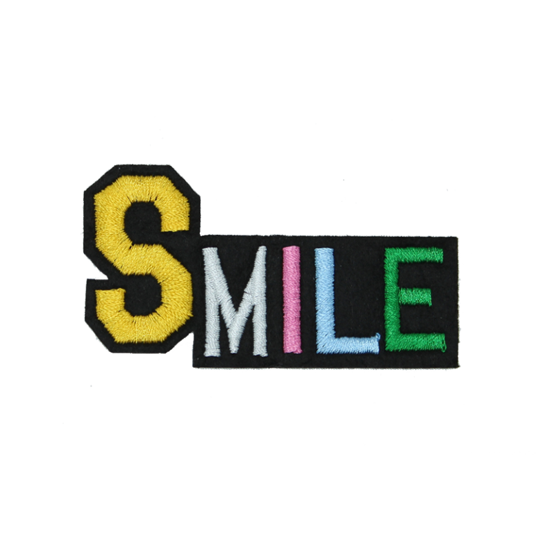 Smile Multicolor (Small/Embroidery) - American HTV Crafts Arlington
